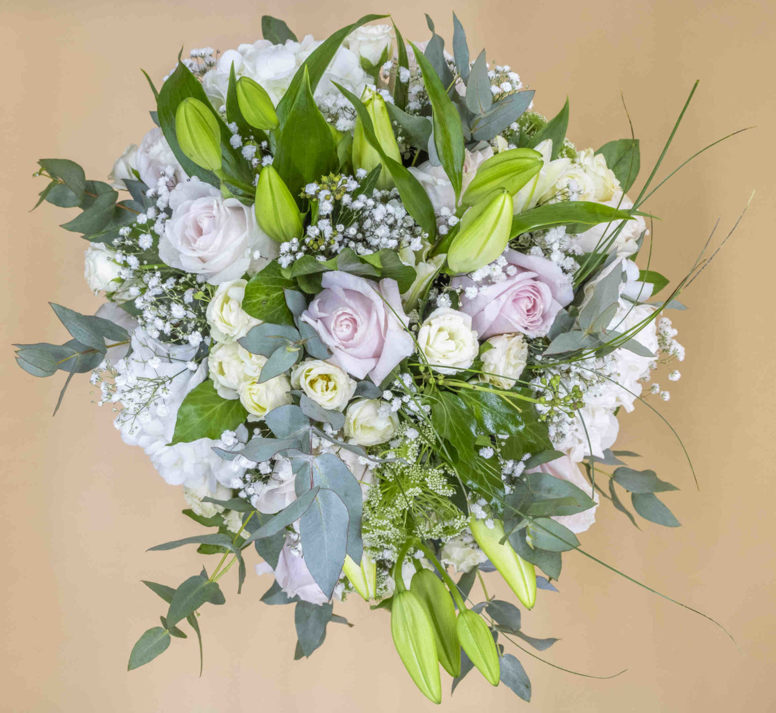 Bouquet blanc | Fleuriste Ajaccio Lily Fleurs